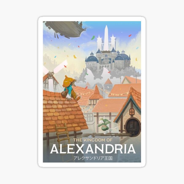 "Final Fantasy IX - Alexandria " Sticker for Sale by ashleyweiss ...