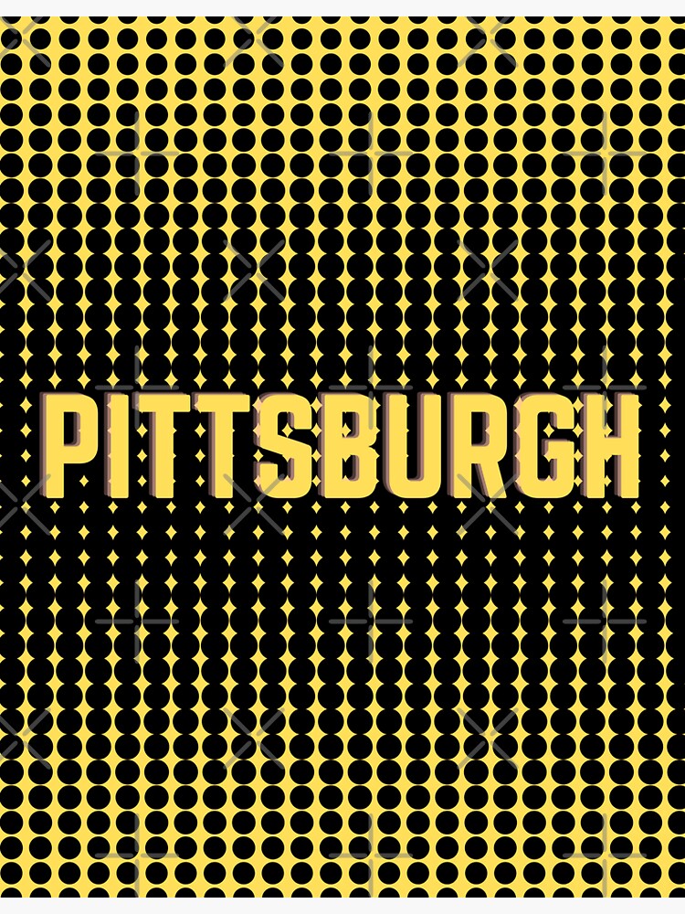 "Pittsburgh Black and Yellow 1" Sticker for Sale by OlympicsMerch ...