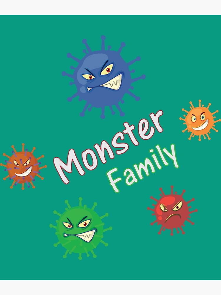 "corona monster family" Poster for Sale by kite1011 | Redbubble