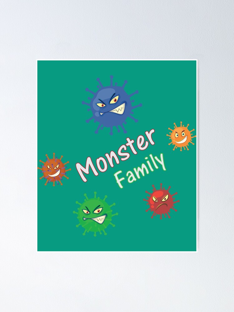 "corona monster family" Poster for Sale by kite1011 | Redbubble