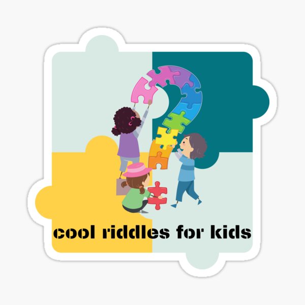 "cool riddles for kids" Sticker for Sale by Karolj | Redbubble