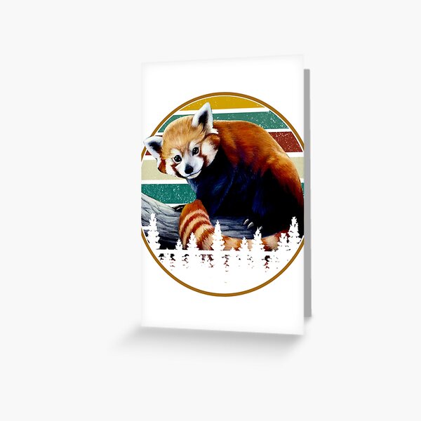 "Vintage Red Panda Retro Red Pandas Lover Men Women Essential T-Shirt ...