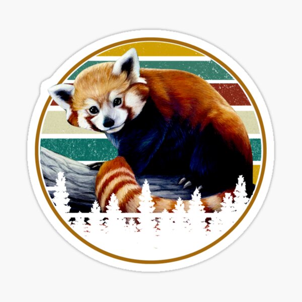 "Vintage Red Panda Retro Red Pandas Lover Men Women Essential T-Shirt ...