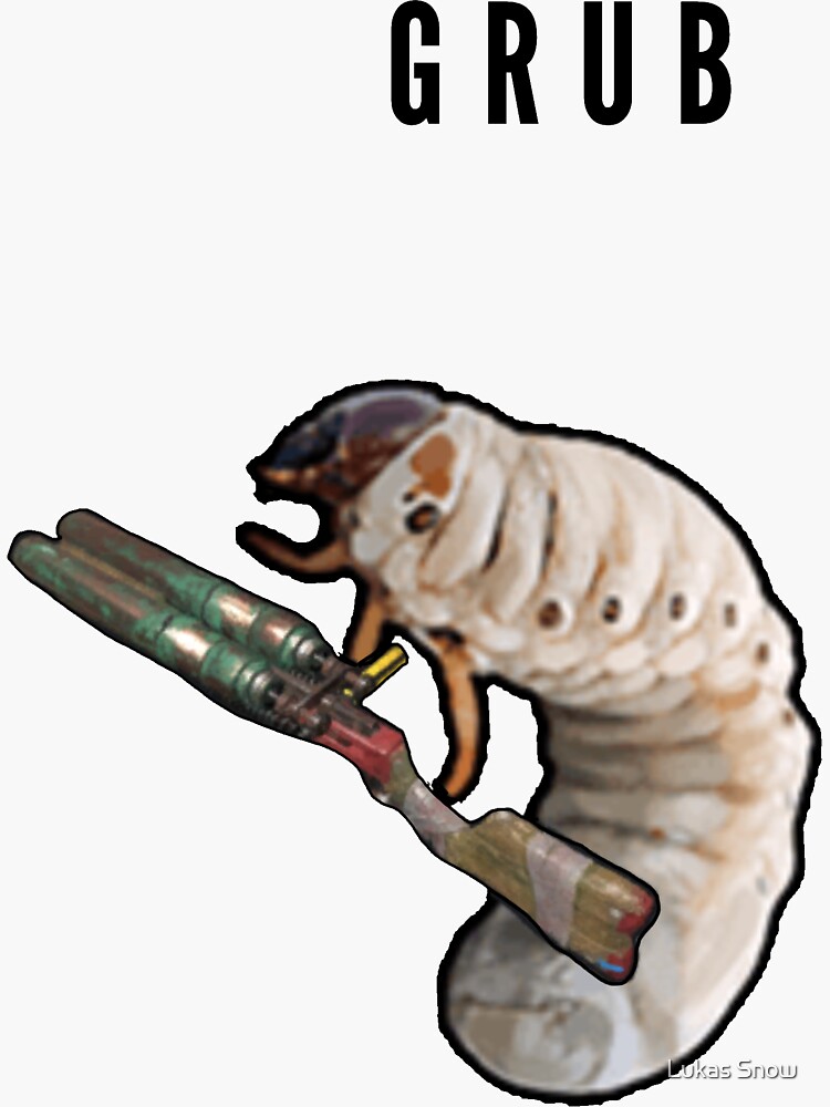 "Grub Rust " Sticker for Sale by MrSnowFake | Redbubble