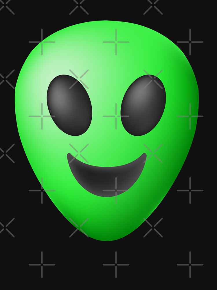 "SMILEY FACE ALIEN " T-shirt for Sale by RetroPlaceee | Redbubble ...