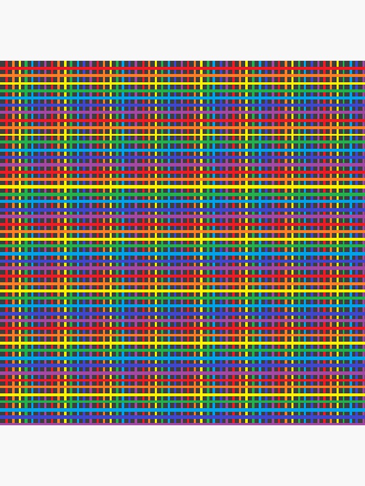 "Pinstripe Rainbow Weave " Sticker for Sale by lornakay | Redbubble