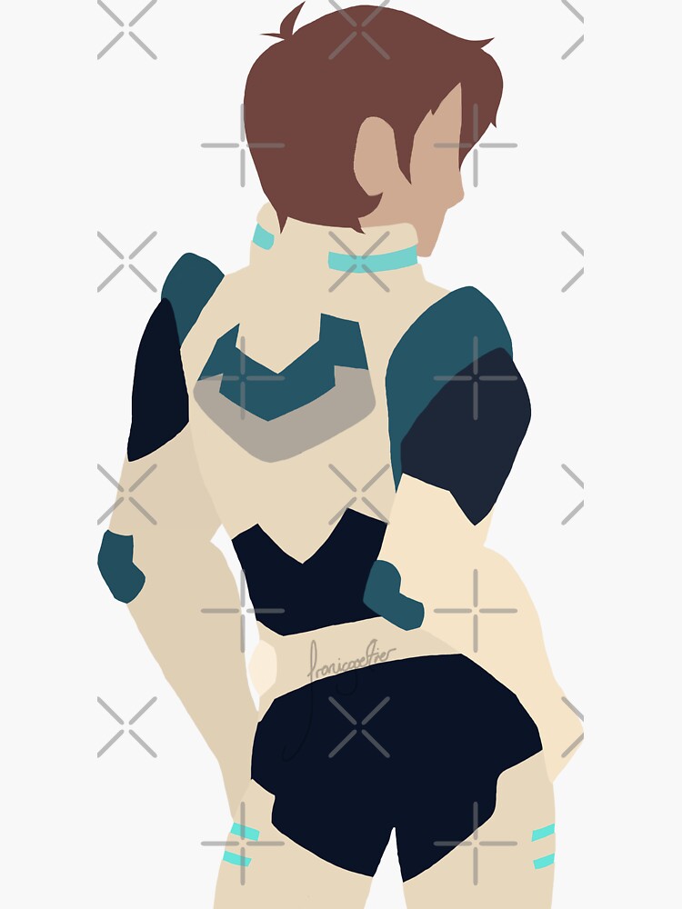 "Blue Paladin - Lance" Sticker by ironicgodtier | Redbubble