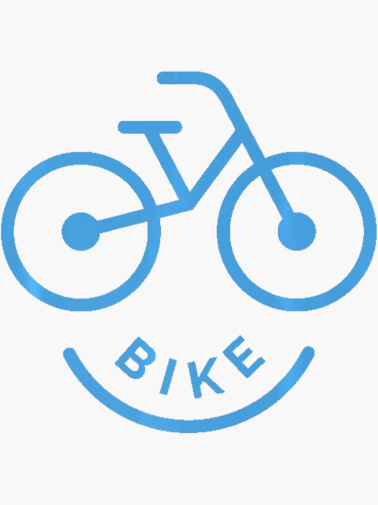 "Cool Bicycle Smiley Face Biking Cyclist Men Premium" Sticker for Sale ...
