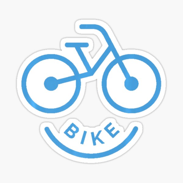 "Cool Bicycle Smiley Face Biking Cyclist Men Premium" Sticker for Sale ...