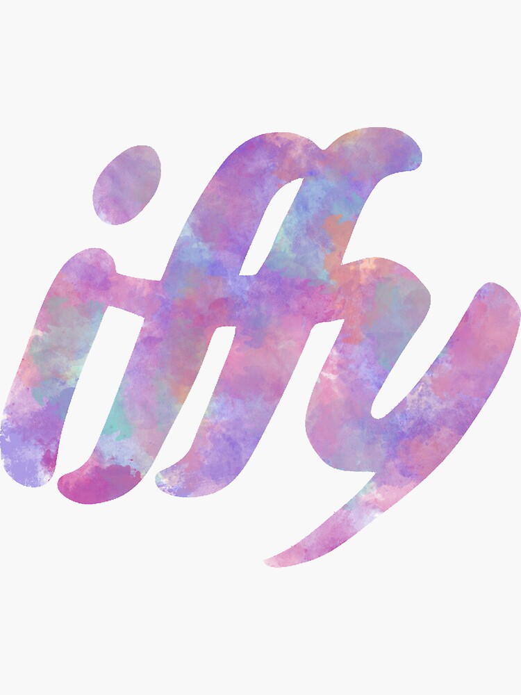 "Iffy - Purple" Sticker by erinhyunna | Redbubble