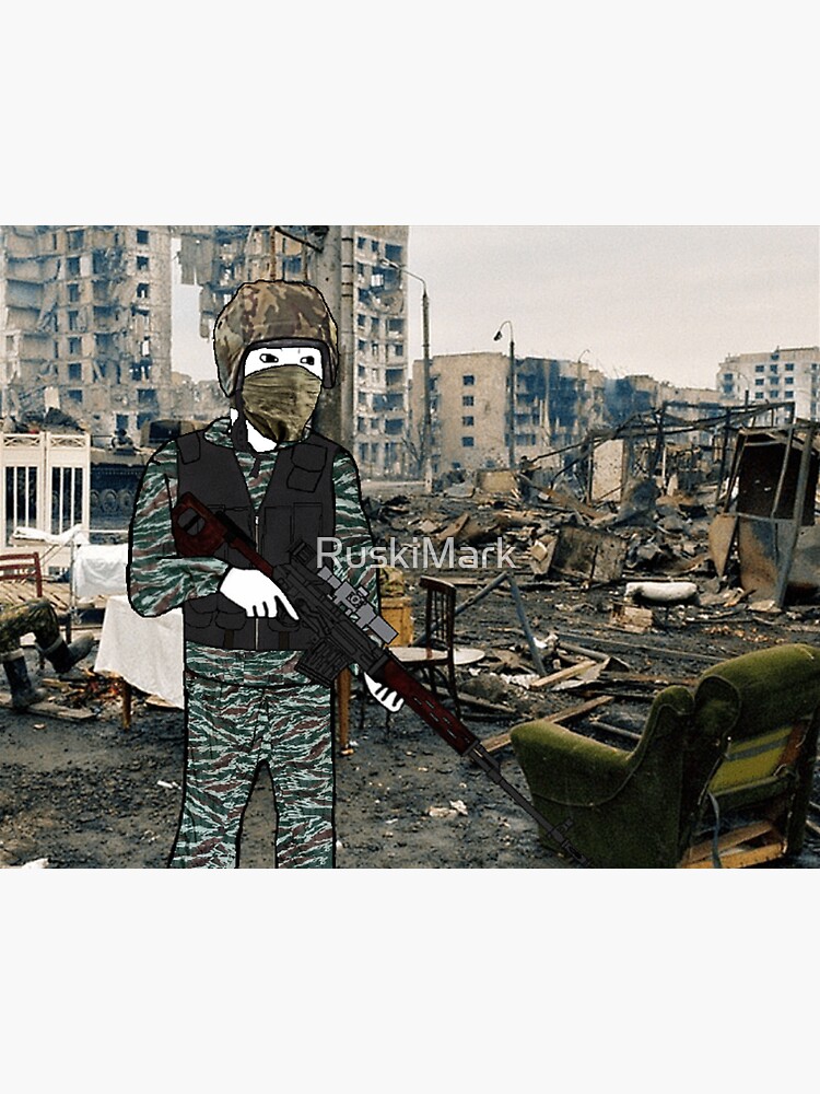 "First Chechen War MVD Sniper Full Image" Sticker for Sale by RuskiMark ...