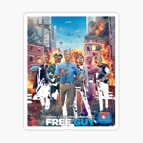 "Free Guy The Herro" Sticker for Sale by bizznettlencung | Redbubble