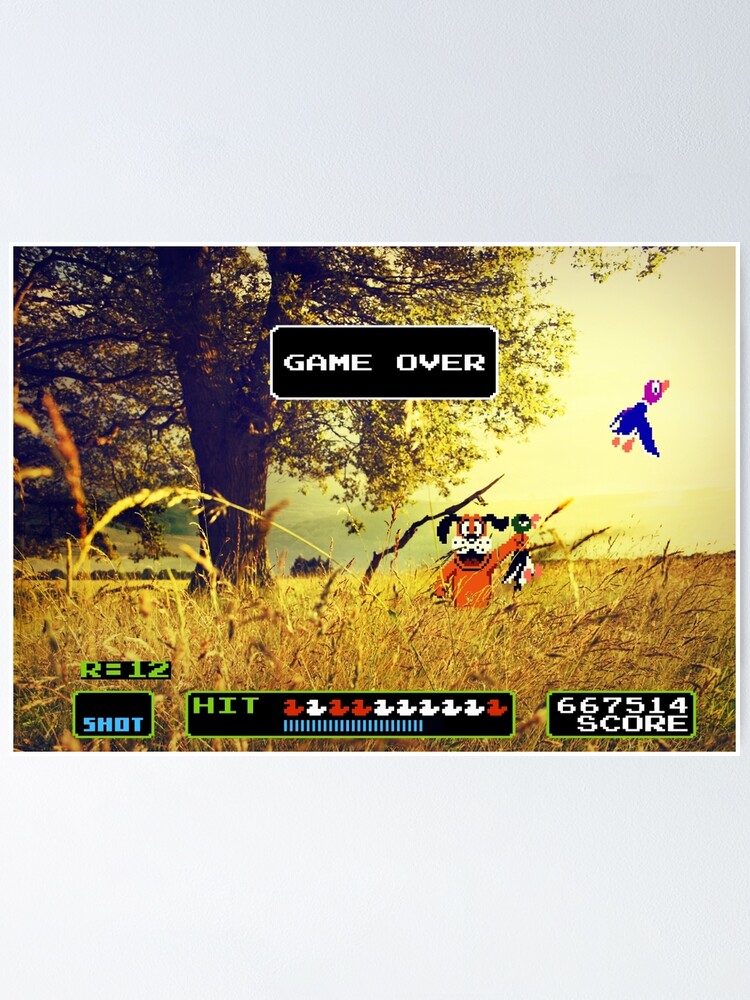 "Duck Hunt pixel art" Poster by smurfted | Redbubble