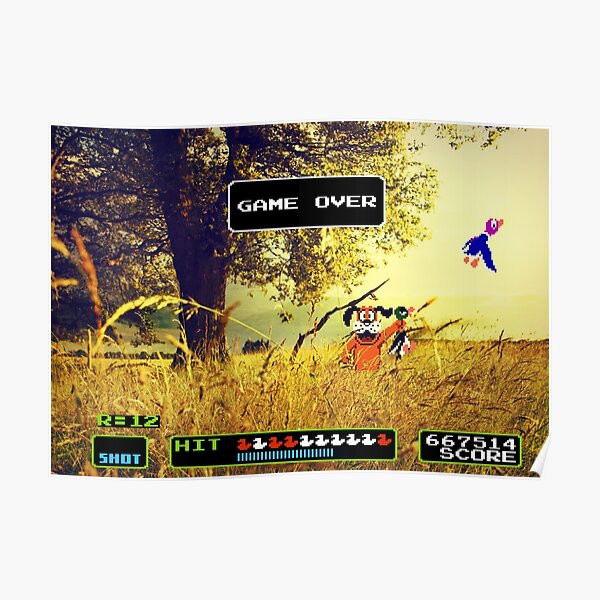 "Duck Hunt pixel art" Poster by smurfted | Redbubble