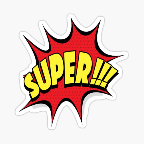"super sticker" Sticker for Sale by liferoad | Redbubble