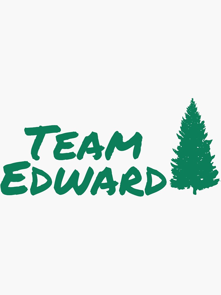 "team edward " Sticker by oliviapiggott | Redbubble