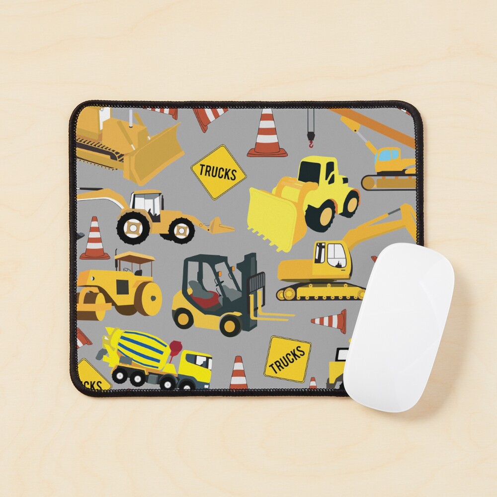 "Construction Trucks Party - Excavator, Backhoe and more." Backpack for ...