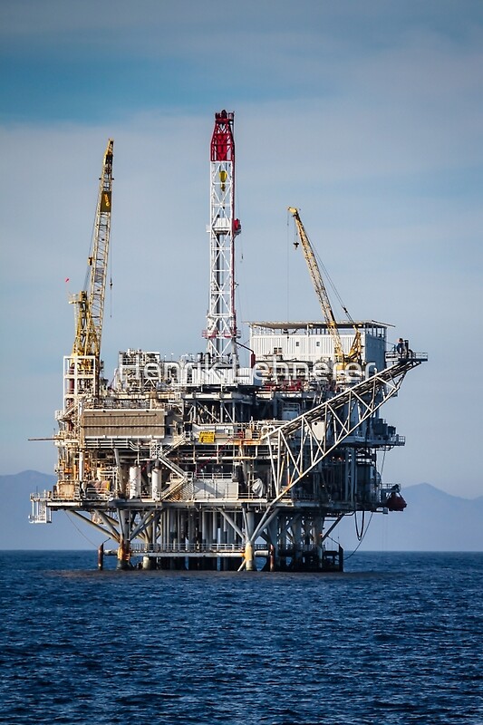 "Oil Rig" by Henrik Lehnerer | Redbubble