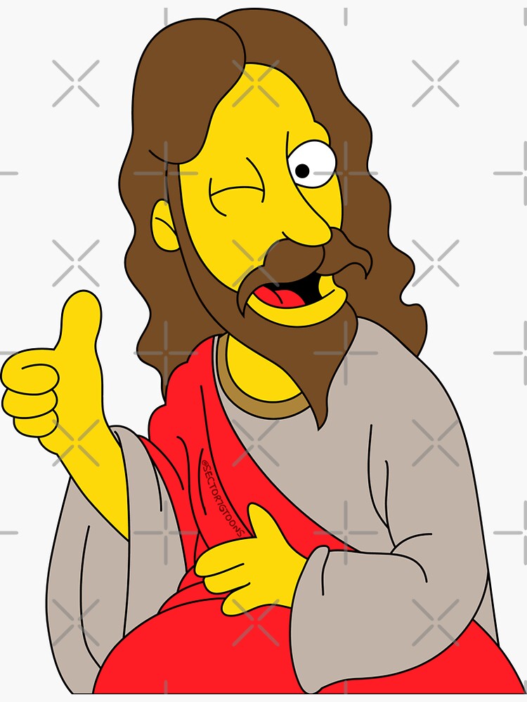 "Jebus" Sticker for Sale by teesbyhugo | Redbubble