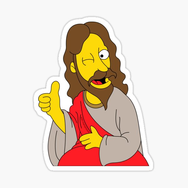 "Jebus" Sticker for Sale by teesbyhugo | Redbubble