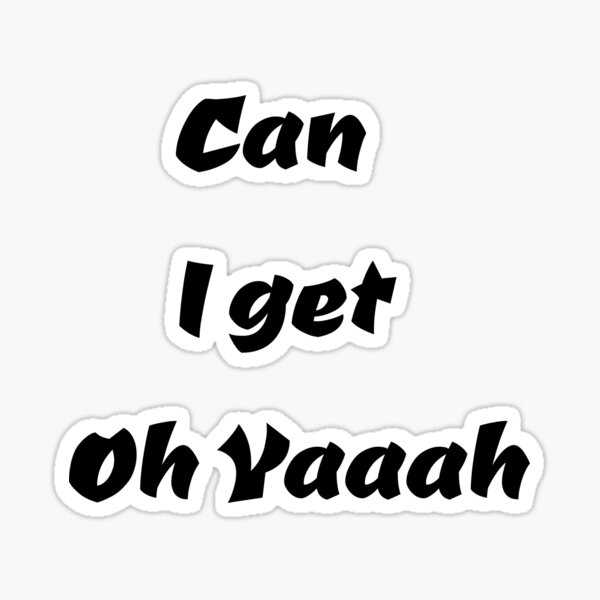 "Tik tok oh yaaah" Sticker by ASOMWE | Redbubble