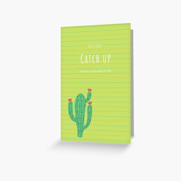 "Catch up logo" Greeting Card by Ines-Ideas | Redbubble