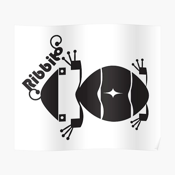 "Ribbit Frog Graphic" Poster for Sale by NiciNeeNee | Redbubble