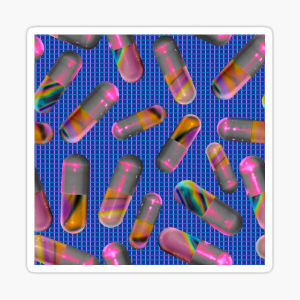 What Are These Pink Pills Sticker For Sale By Dinaaaaaah Redbubble