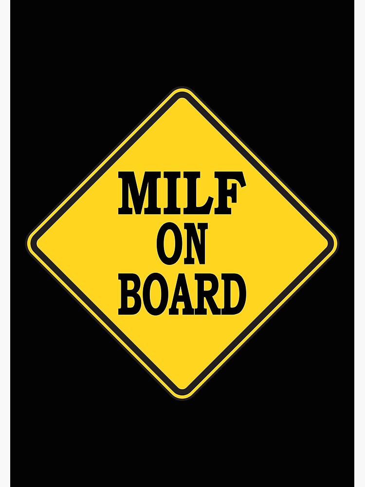 "Milf On Board Essential Sticker" Poster for Sale by SW33TSP0T | Redbubble