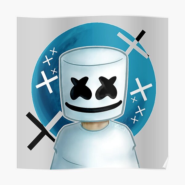 "Marshmello Logo" Poster for Sale by natorAID | Redbubble