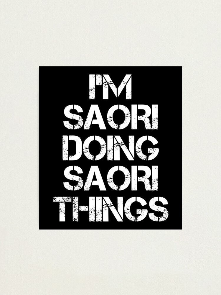 Lámina fotográfica «Camiseta con nombre de Saori - I'm Saori Doing ...