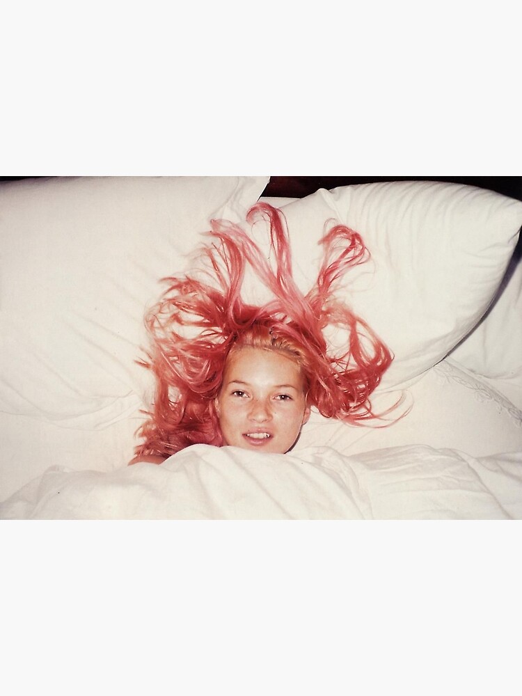 "Kate Moss // Pink Hair" Poster for Sale by slowrotation | Redbubble