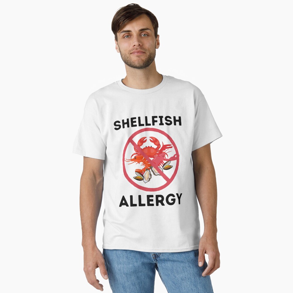"No Shellfish ! Allergy Awareness Design " Sticker for Sale by ...