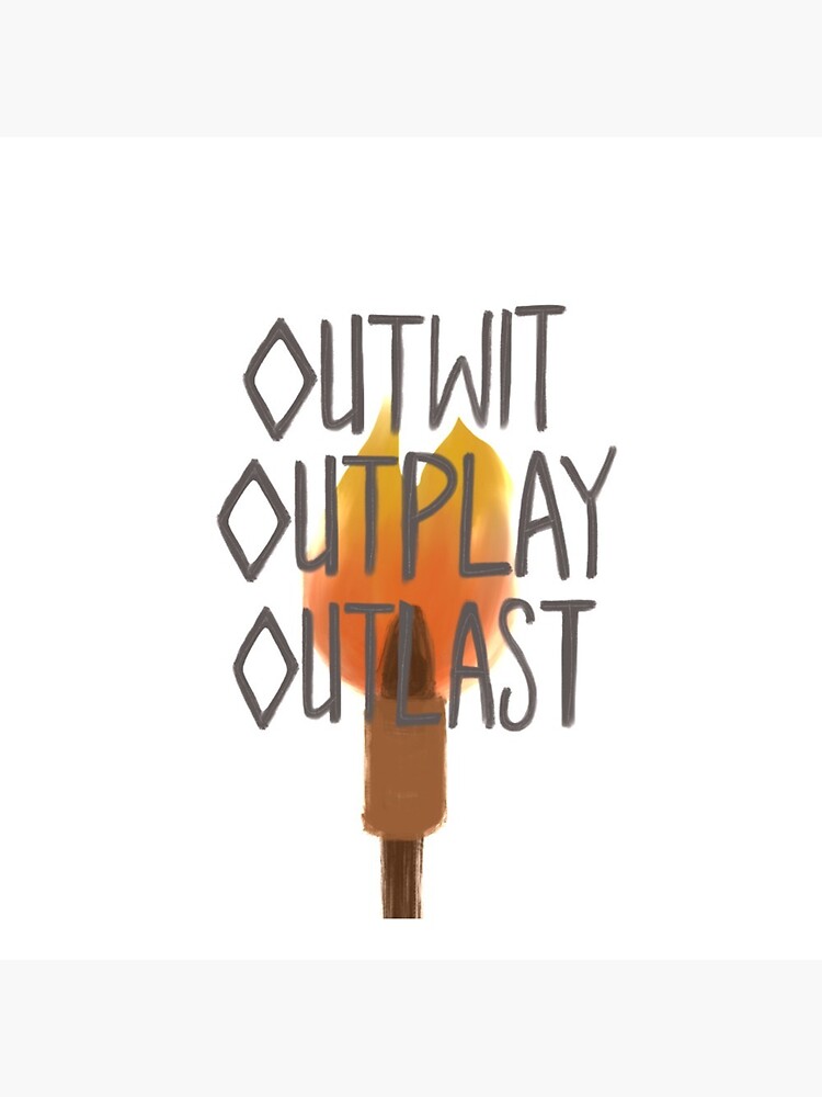 "Outwit, Outplay, Outlast (Survivor) Pin" Sticker for Sale by ...