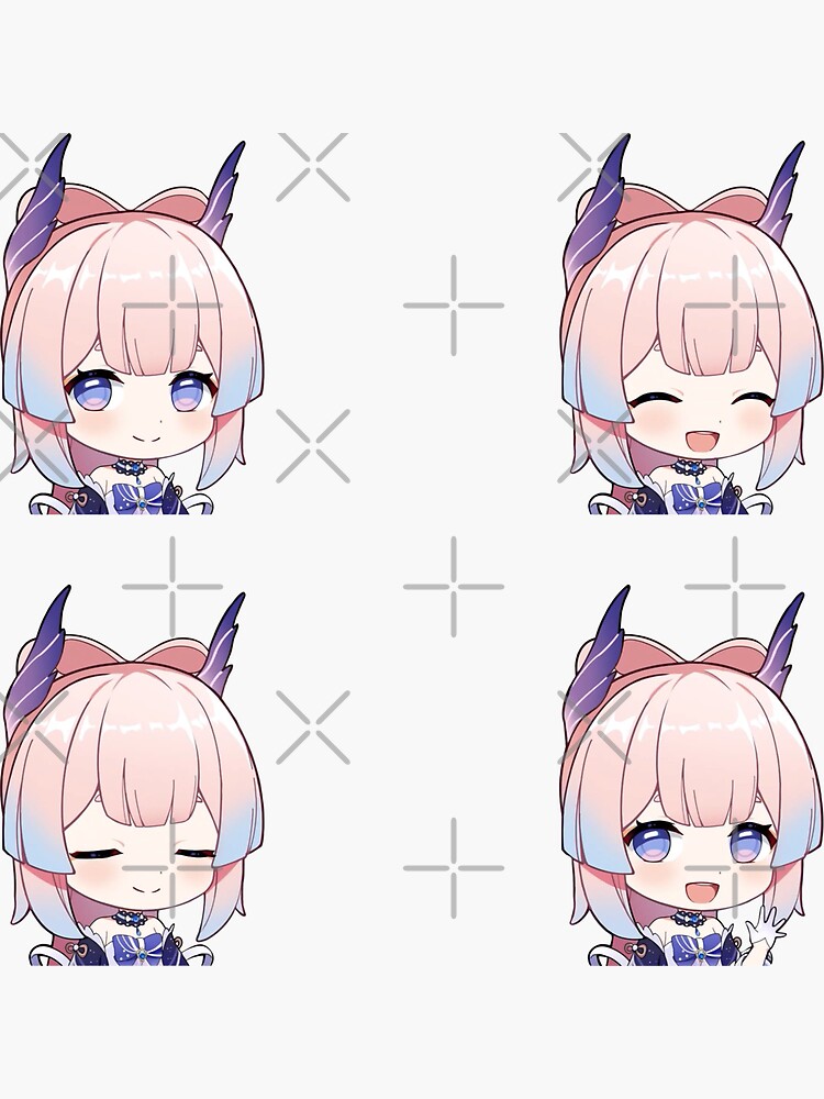 "Kokomi :: Sangonomiya Kokomi Genshin Impact Chibi Aufkleber-Set ...
