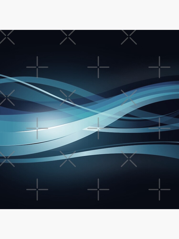 "Elegant Wavy Royal Blue Lines" Sticker for Sale by NexusArts | Redbubble