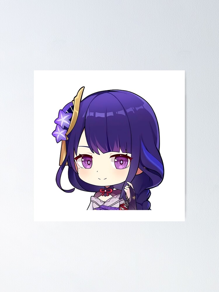 Poster « Chibi Raiden Shogun BAAL - Genshin Impact Nouveau personnage ...