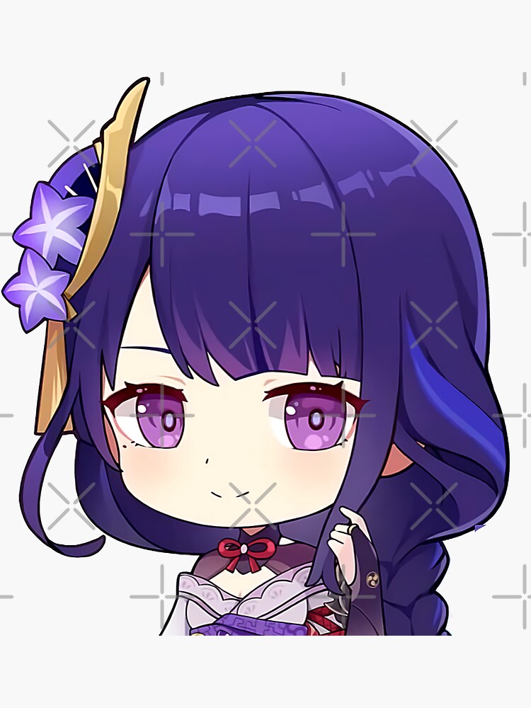 "Chibi Raiden Shogun BAAL - Genshin Impact New Character" Sticker for ...
