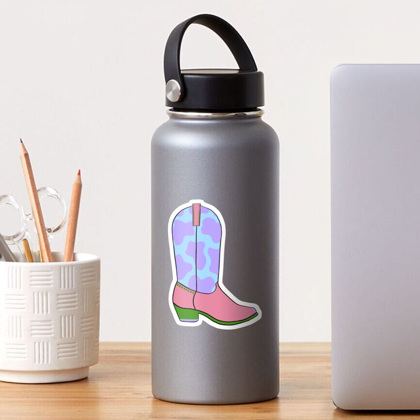 "Multicolor Cowboy Boot" Sticker by madssticker | Redbubble
