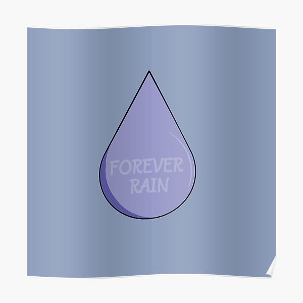 "BTS RM Forever Rain Rain Drop" Poster by del-art | Redbubble