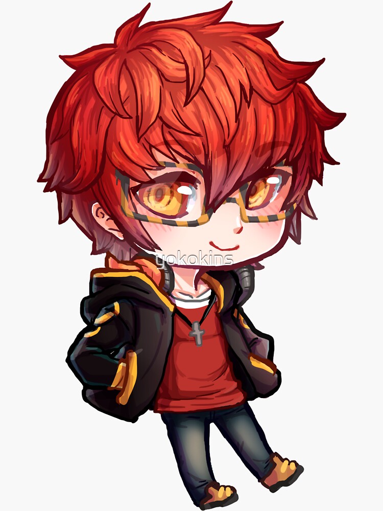 "Mystic Messenger 707" Sticker for Sale by yokokins | Redbubble