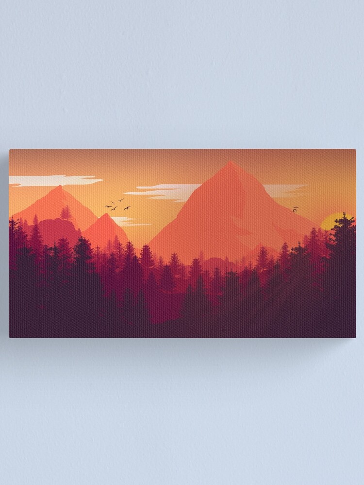 "Firewatch Art Design - 4k " Canvas Print for Sale by Colxbat | Redbubble