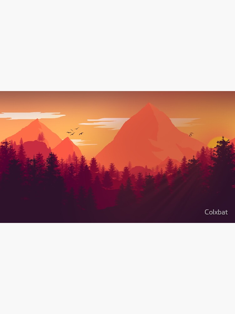 "Firewatch Art Design - 4k " Sticker for Sale by Colxbat | Redbubble