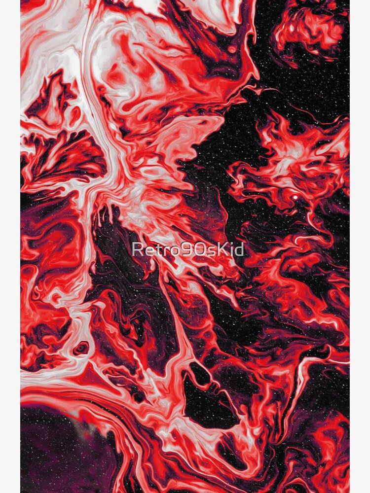 "Red Wine Marble Swirl Abstract Art" Sticker for Sale by Retro90sKid ...