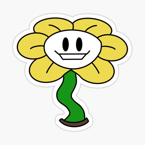 "Flowey" Sticker for Sale by artninjaguy | Redbubble