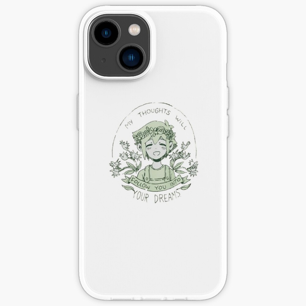 "omori my thoughts will follow you into your dreams basil" iPhone Case ...