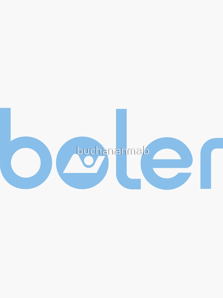 "Boler Logo/Wordmark in Periwinkle Blue" Sticker for Sale by ...