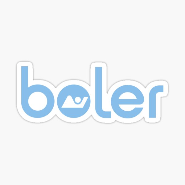 "Boler Logo/Wordmark in Periwinkle Blue" Sticker for Sale by ...