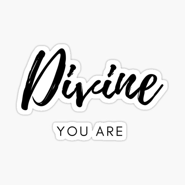 "Divine" Sticker for Sale by RockyThompson | Redbubble