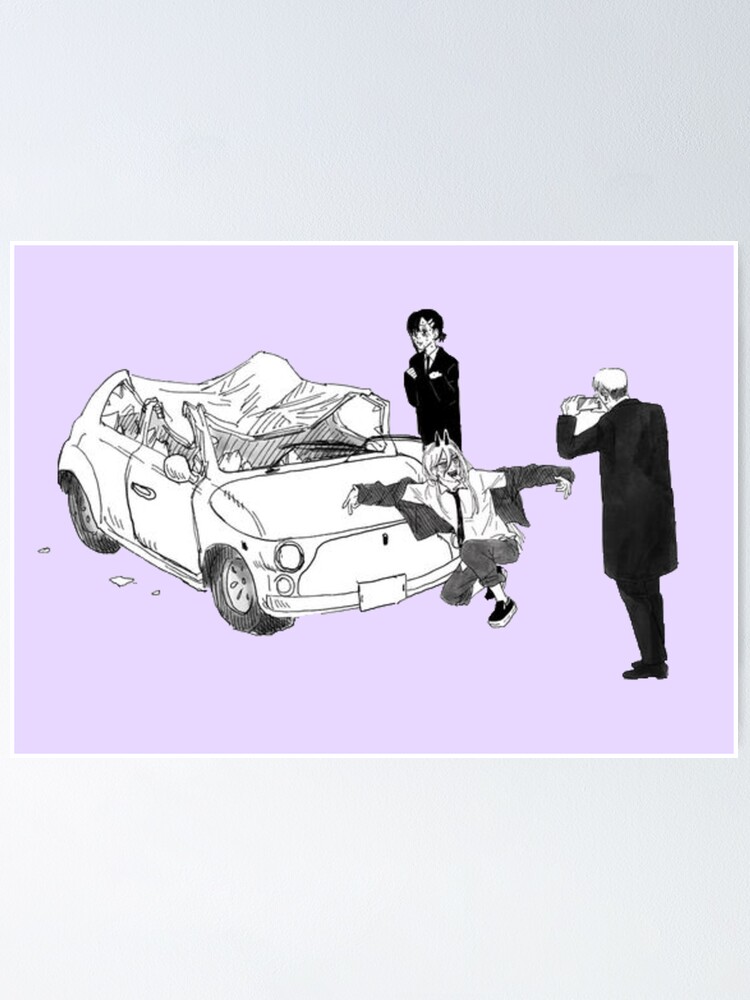 "Power & Kobeni Car Crash" Poster for Sale by Witherxx | Redbubble